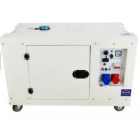 China Electric Start Brushless Portable Diesel Generator 12kw 270g/KW.H for sale