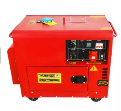 China Large Weight Single Cylinder Air Cooled Silent Diesel Generator 5KW for sale