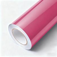 China PVC Gloss Pink Vinyl Wrap Anti Scratch Vehicle Wrap Roll OEM / ODM HYC1080 for sale