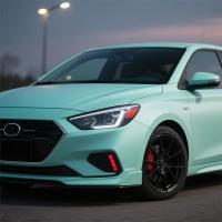China Waterproof Matte Green Vinyl Wrap Anti Scratch PVC Vinyl Car Wrap HYH1147 for sale