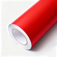 China Customized Matte Red Vinyl Wrap UV Protection PVC Car Wrap Abrasion Resistant HYH1068 for sale