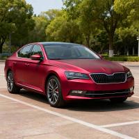 China Flexible Vinyl Matte Car Wrap Rouge Red Matte Vehicle Wrap Waterproof HYH1149 for sale