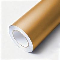 China Fade Resistant Matte Vinyl Car Wrap Customized Matte Gold Car Wrap Durable HYH1037 for sale