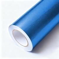 China PVC Gloss Metallic Blue Vinyl Wrap Waterproof Gloss Blue Vinyl Wrap Anti Scratch HYM1046 for sale