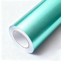 China UV Protection Metallic Car Wrap Flexible Blue Metallic Vinyl Wrap OEM / ODM HYM1068 for sale