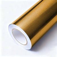 China Crystal Gold Metallic Vinyl Wrap Anti Scratch PVC Car Wraps Customized HYM1072 for sale