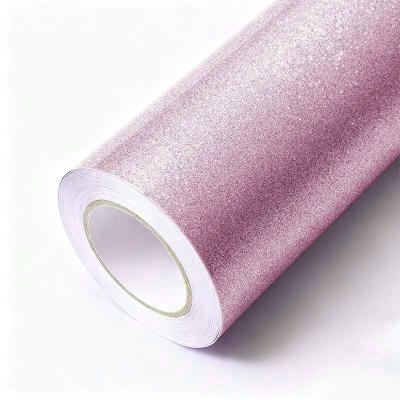 China Customized Pink Glitter Vinyl Wrap 1.52mx17.5m Sparkly Pink Car Wrap Waterproof HYH1053 for sale
