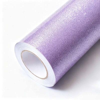 China 1.52mx17.5m Purple Glitter Vinyl Wrap Water Resistant Flash Car Wrap Customized HYH1055 for sale