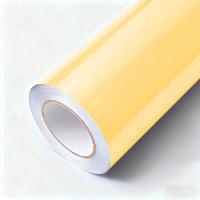China 1.52mx17.5m Color Vinyl Wrap Anti Scratch Gloss Yellow Vinyl Wrap OEM / ODM HYC1107 for sale