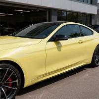 China 1.52mx17.5m Color Vinyl Wrap Anti Scratch Gloss Yellow Vinyl Wrap OEM / ODM HYC1107 for sale