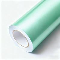 China OEM / ODM Mint Green Car Wrap Customized Glossy Calendered Vinyl for sale