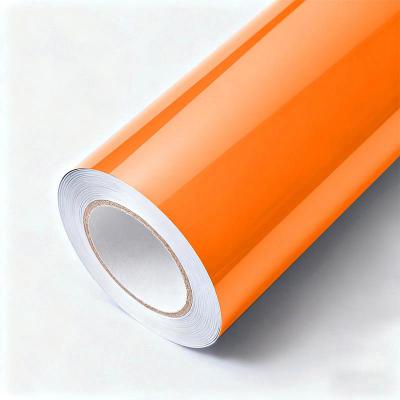 China Customized Cast Vinyl Car Wrap Waterproof Orange Vinyl Film 1.52mx17.5m HYH1185 for sale