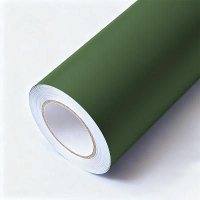 China Waterproof Cast Vinyl Roll Titanium Green Polymeric Vinyl Wrap Anti Scratch HYH1171 for sale