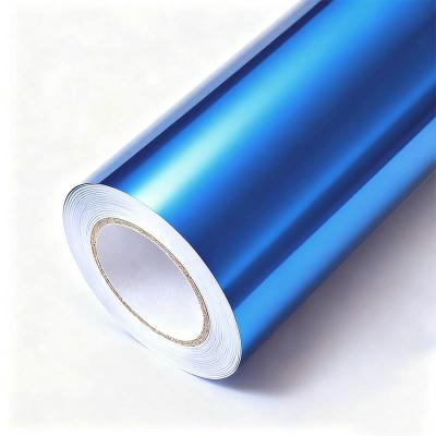 China Waterproof Chrome Car Wrap Customized Dark Blue Matte Vinyl Wrap HYH1198 for sale