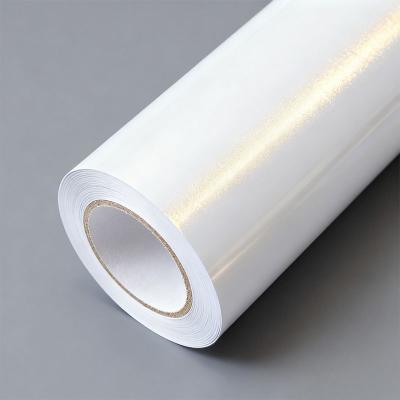 China Customized Color Shift Vinyl Car Wrap Waterproof White Iridescent Car Wrap Durable for sale