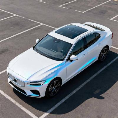 China 1.52mx17.5m Color Shift Vinyl Car Wrap Weather Resistant Satin White Car Wrap Waterproof HYC1068 for sale