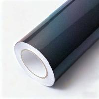 China Scratch Resistant Black Rainbow Vinyl Wrap OEM / ODM Rainbow Vortex Wrap HYC1007 for sale
