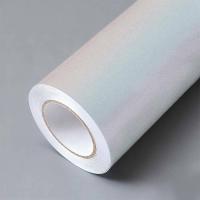 China Waterproof Rainbow White Car Wrap Customized Rainbow Vinyl Wrap Scratch Resistant HYC1004 for sale