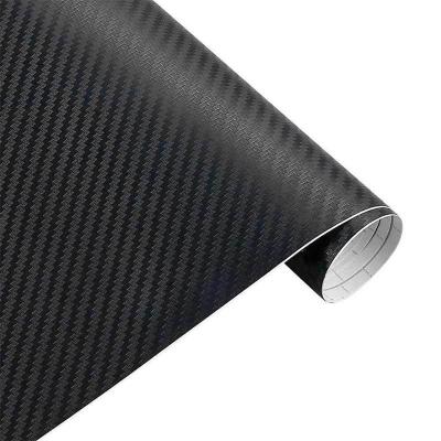 China Scratch Resistant Carbon Fiber Car Wrap Black Matte Carbon Fiber Wrap Waterproof HYH1160 for sale