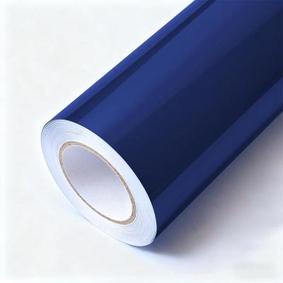 China Anti Scratch Gloss Midnight Blue Wrap 1.52mx17.5m Dark Blue Vinyl Wrap Customized HYH1080 for sale