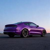 China Customized Gloss Vinyl Car Wrap Waterproof Black Purple Car Wrap Anti Scratch HYH1118 for sale
