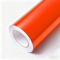China OEM / ODM Gloss Orange Vinyl Wrap Durable High Gloss Car Wrap HYH1125 for sale