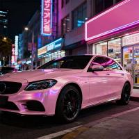 China UV Resistant Glossy Pink Car Wrap Reflective Pink Diamond Vinyl Wrap Durable HYH1013 for sale