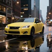 China Yellow Color Vinyl Wrap Durable Diamond Vinyl Car Wrap Anti Scratch HYC1032 for sale