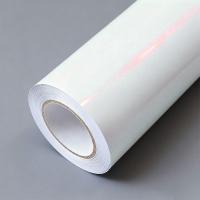 China Waterproof White Satin Car Wrap OEM / ODM Iridescent Vinyl Wrap HYC1067 for sale