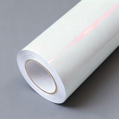 China Waterproof White Satin Car Wrap OEM / ODM Iridescent Vinyl Wrap HYC1067 for sale