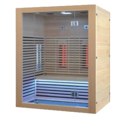 China Affordable Eco Friendly 2 Person Traditional Sauna Room Hemlock/Red Cedar Sauna Room Indoor for sale