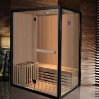 China Affordable Eco Friendly 2 Person Traditional Sauna Room Hemlock/Red Cedar Sauna Room Indoor for sale