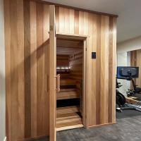 China 2025 Hot Selling Wooden Far Infrared Sauna Room for 2-4 Person Home Use for sale