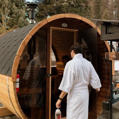 China Eco-Friendly 2025 Hot Selling Full Body Far Infrared Sauna with Smart Control Panel and Carbon Fiber Heating for sale