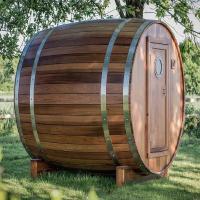 China Wooden Far Infrared Sauna Room for Home Use 2-4 Person with Panoramic Tempered Glass Door for sale