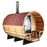 China Custom Traditional Sauna Room with Shower Carbon Far Infrared Combination 2-6 Person for sale
