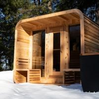 China Factory Supply Traditional Steam Sauna with Wet Steam and Pure Hemlock Construction for sale