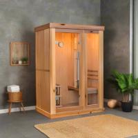 China 2025 Wooden Luxury Indoor Sauna Room for Home 1560W Power 18-65°C Temperature Adjustable for sale