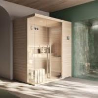 China Custom Canadian Red Cedar Sauna Room with Ceramic Heater Tube and 18-65 Temperature Adjustable for sale