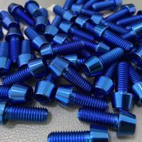 China DIN912 M4 / M5 / M6 Each Size Titanium Bolt Screw Conical Head for sale