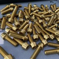 China DIN912 M4 / M5 / M6 Each Size Titanium Bolt Screw Conical Head for sale