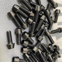 China DIN912 M4 / M5 / M6 Each Size Titanium Bolt Screw Conical Head for sale