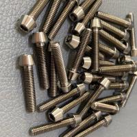 China DIN912 M4 / M5 / M6 Each Size Titanium Bolt Screw Conical Head for sale