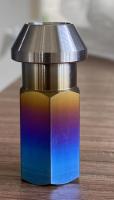 China Titanium GR5 Wheel Lug Nuts M12 / M14 X 1.25 / 1.5 X 45mm For Racing for sale