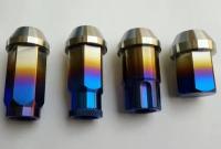 China Titanium GR5 Wheel Lug Nuts M12 / M14 X 1.25 / 1.5 X 45mm For Racing for sale