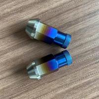 China Titanium GR5 Wheel Lug Nuts M12 / M14 X 1.25 / 1.5 X 45mm For Racing for sale