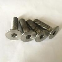 China Pure Titanium Alloy Countersunk Inner Hex Head Bolt DIN7991 For Bike And Motorcycle for sale
