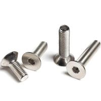 China Pure Titanium Alloy Countersunk Inner Hex Head Bolt DIN7991 For Bike And Motorcycle for sale