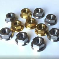 China GR5 Flange Hexagon Titanium Nut Bolt Equipment Accessories DIN6923 for sale