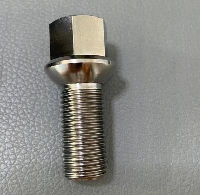 China GR5 Titanium Alloy Lug Bolts For Racing Car Modified External Thread M14 X 1.5 X 28mm for sale